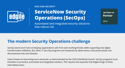 ServiceNow Security Operations (SecOps) - Edgile