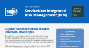 ServiceNow Integrated Risk Management (IRM) - Edgile